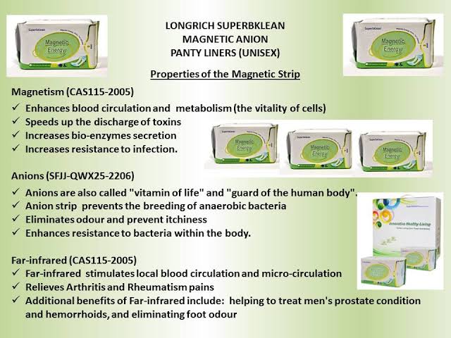 Longrich Superbklean Magnetic Sanitary Panty Liners | Mmaraka Ecommerce